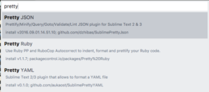 pretty json format in Sublime in 60 seconds – An Integrated World